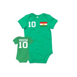 Blondie & Brownie Blondie & Brownie Strampler Kinder Baby Kurdistan Fan Sport Trikot Fußball Meister WM