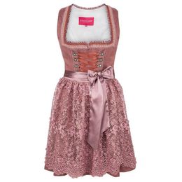 KRÜGER MADL & BUAM KRÜGER MADL & BUAM Trachtenkleid Mini Dirndl 2tlg. 50cm SELINE beere