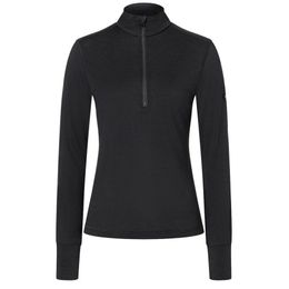 super.natural Funktionsshirt Merino Longsleeve W TUNDRA175 ZIP 1/4 funktioneller Merino-Materialmix