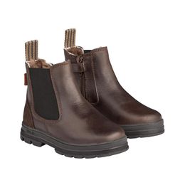 Wheat - Chelsea-Boots CHAI WOOL TEX gefüttert in dark brown, Gr.28