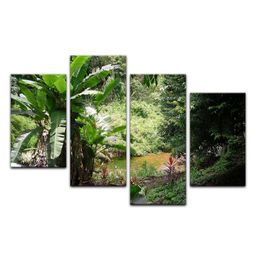 Bilderdepot24 Leinwandbild Bananenbaum im Dschungel