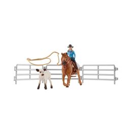 schleich® 42577 Farm World - Team Roping mit Cowgirl