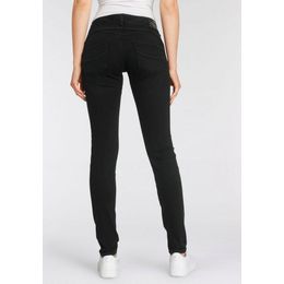 Herrlicher Slim-fit-Jeans GILA SLIM REUSED Low Waist Powerstretch, schwarz