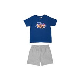 United Labels® Schlafanzug Paw Patrol Schlafanzug für Jungen Blau/Grau