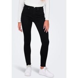 Only Skinny-fit-Jeans ONLMILA HW SK ANK DNM BJ380 NOOS, schwarz