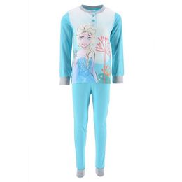 Disney Frozen Schlafanzug Die Eiskönigin Anna und Elsa Kinder Mädchen Schlafanzug Kinder Pyjama Langarm Shirt + Schlaf-Hose (2 tlg)