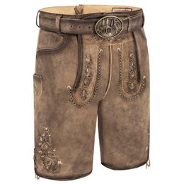 Pezzo D'oro Trachtenlederhose Lederhose kurz