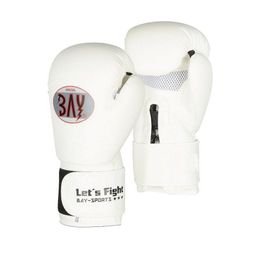 BAY-Sports Boxhandschuhe Let´s Fight Radiant White Box-Handschuhe Mesh weiß Boxen Kickboxen