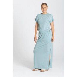super.natural Sweatkleid Merino Kleid W FEEL GOOD DRESS atmungsativer Merino-Materialmix
