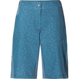 Vaude Fahrradhose Wo Ledro Print Shorts BLUE GRAY