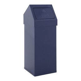 Proregal® Mülleimer Eckiger Aluminium Abfallbehälter Haiti mit Push-Deckel