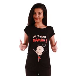 M.M.C. Umstandsshirt Je t’aime maman mit Motiv