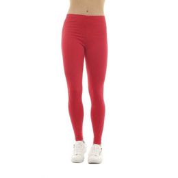 F&K-Mode Leggings Damen Leggings lang Hose Baumwolle gummi