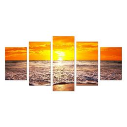Bilderdepot24 Leinwandbild Strand Sonnenuntergang I
