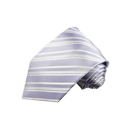 Paul Malone Krawatte Designer Seidenkrawatte Herren Schlips hellblau gestreift 100% Seide Schmal (6cm)