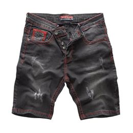 Rock Creek Jeansshorts Herren Shorts Denim Schwarz RC-2129