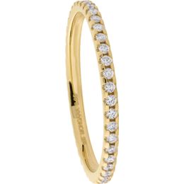 MONCARA Damen Ring, 585er Gold mit 41 Diamanten, zus. ca. 0,35 Karat, gold