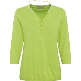 Adagio Shirt, 3/4-Arm, Split-Neck, für Damen, grün, 44