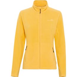 Moorhead Fleecejacke "Elke", Stehkragen, Reißverschlusstaschen, für Damen, gelb, 48