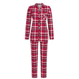 Ringella Schlafanzug Damen Pyjama geknöpft (2 tlg) Modisches Karo Design