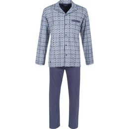 PASTUNETTE Pyjama Herren Schlafanzug geknöpft (2 tlg) Modisches Design