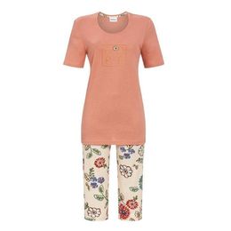 Ringella Capri-Pyjama Damen Schlafanzug Caprihose (2 tlg) Modisches Design