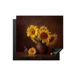 MuchoWow Herdblende-/Abdeckplatte Sonnenblumen