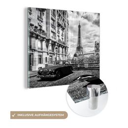 MuchoWow Acrylglasbild Quadratisches Foto des Eiffelturms in Paris