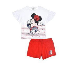 Disney Minnie Mouse T-Shirt & Shorts Bekleidungs-Set Mini Maus Shorty