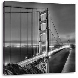 Pixxprint Leinwandbild Golden Gate Bridge San Francisco