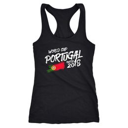 MoonWorks Tanktop Damen Tanktop Portugal Fußball WM Weltmeisterschaft 2018 World Cup Fan-Shirt MoonWorks®