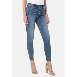 Liverpool Skinny-fit-Jeans Abby High Rise With Cut Hem 5-Pocket-Styling-Details