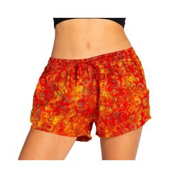 PANASIAM Strandshorts Damen Shorts Wachsbatik für Strand Yoga oder Meditation farbecht und angenehm zu Tragen Relaxshorts Damenshorts kurze Sporthose