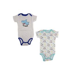 EplusM Kurzarmbody 2er Pack Baby Jungen kurzarm Body Gr. 68 bis 92