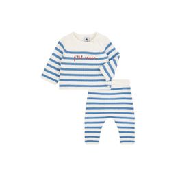 Petit Bateau Shirt & Hose Petit Bateau 2-teiliges Baby-Set aus Cardigan und Hose