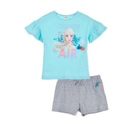 Disney Frozen T-Shirt & Shorts Bekleidungs-Set Eiskönigin Elsa