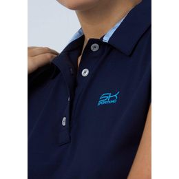 SPORTKIND Funktionsshirt Golf Polo Shirt Loose-Fit Mädchen & Damen navy blau