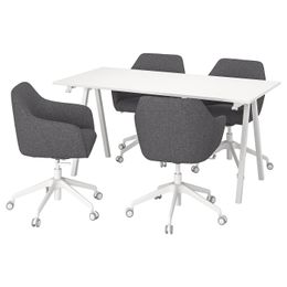 IKEA TROTTEN / TOSSBERG Konferenztisch und Stühle