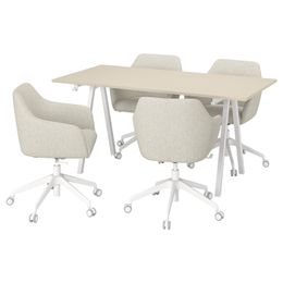 IKEA TROTTEN / TOSSBERG Konferenztisch und Stühle