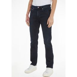 Straight-Jeans Tommy Hilfiger "STRAIGHT DENTON STR" Gr. 32, Länge 34, blau (meek blue black) Herren Jeans Straight Fit