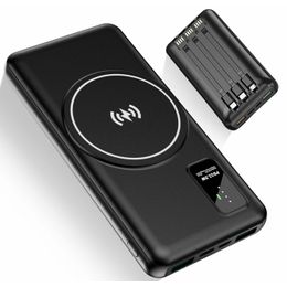 JOEAIS Wireless PowerBank 10000mAh Externe HandyAkkus Batterie USB C Type C Powerbank
