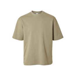 Selected T-Shirt 'SLHOSCAR' Herren Gr&ouml;&szlig;e XS greige