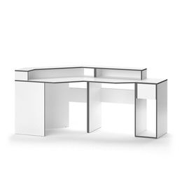 VICCO Computertisch Schreibtisch-set KRON Weiß/Grau