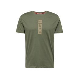 Alpha Industries T-Shirt Herren Größe S grau / oliv