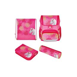 Herlitz Schulranzen Schulranzen Set Loop Plus Horse 4-teilig Pink