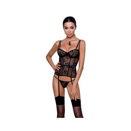 Passion-Exklusiv Corsage PE Leticia corset black L/XL