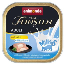 animonda Vom Feinsten Adult mit Milchkern 32x100g mit Huhn & Milchkern