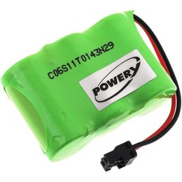 Powery Akku für Panasonic Typ KX-A36A Akku 600 mAh (3.6 V), schwarz