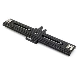 ayex Kugelkopf Einstellschlitten Makroschiene LP-03 25cm Verstellweg + Zubehörschuh