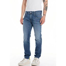 Replay Slim-fit-Jeans ANBASS HYPERFLEX BIO, blau